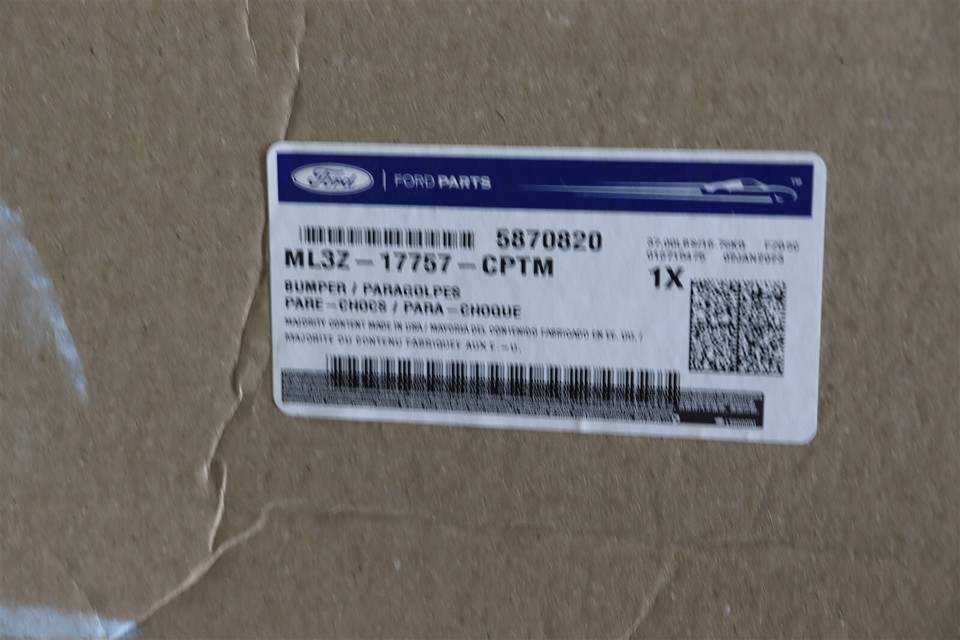 NEW OEM Ford Front Bumper Face Bar ML3Z-17757-CPTM Ford F-150 2021-2023 ...