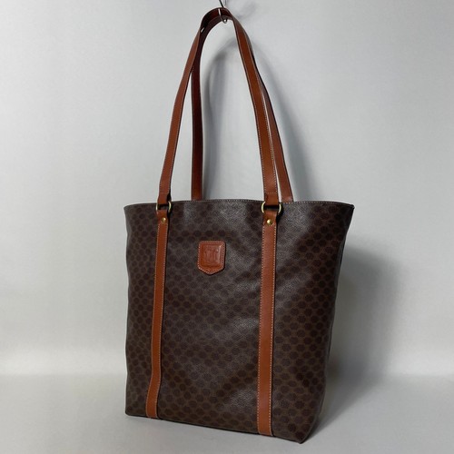 Celine Tote Bag Brown Macadam Pattern Triomphe | eBay