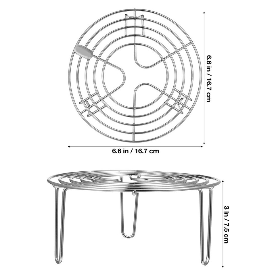 Baking Cooling Rack Egg Steamer for Pot' Stainless Steel Cooking Racks ...