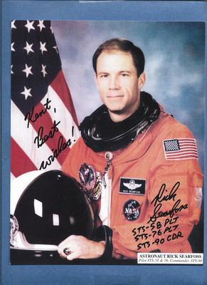 Foto Firmata Di 8" X 10" Di Rick Searfoss Astronauta NASA Spazio | eBay