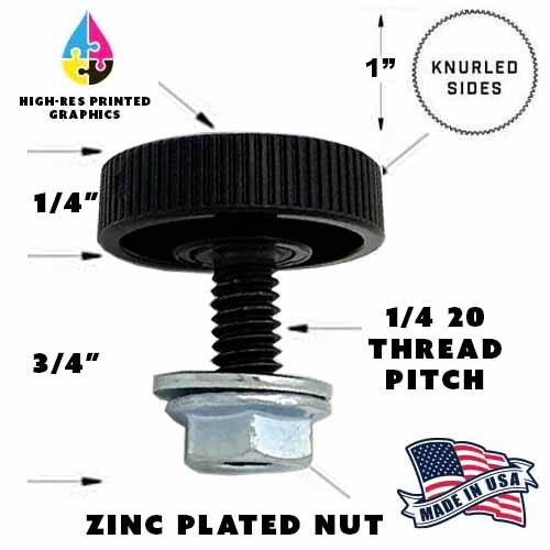 4 Custom Black "Iron Cross" License Plate Frame Bolts - Motorcycle Tag ...