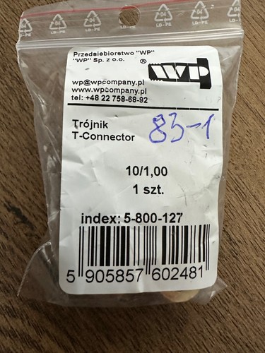 New Brake Line Pipe Brass T 3 way Female Fitting Connector Splitter ...