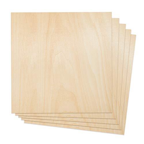 Plywood Sheet Board Squares, A Grade, 12 x 12 inch, 1.5mm Thick, Pack ...