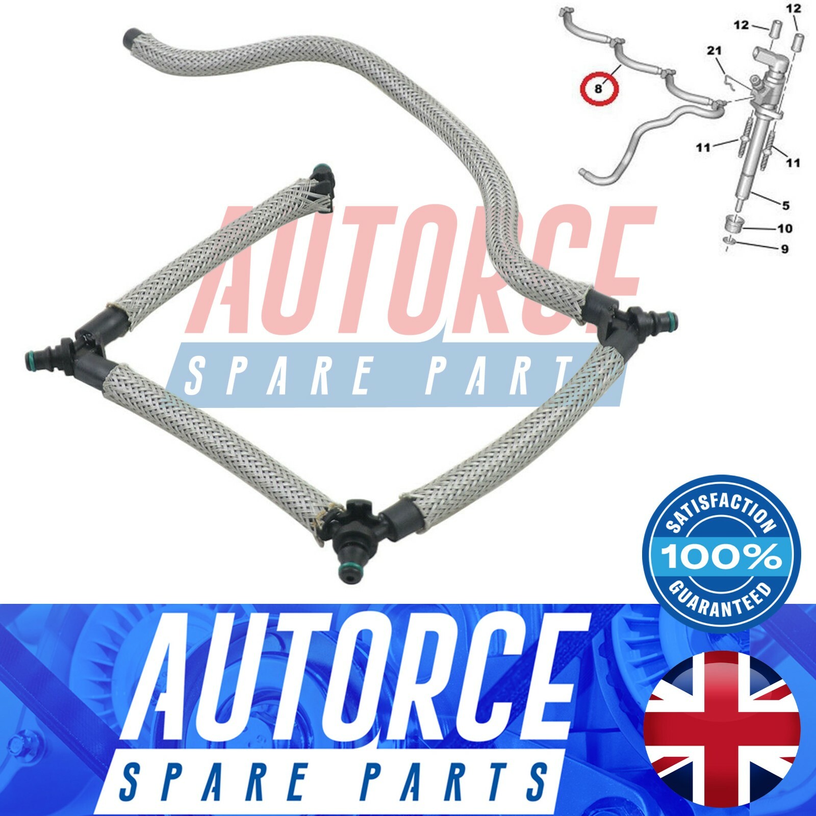 Fuel Leak Off Pipe For Ford Focus Kuga Mondeo C-Max S-Max Galaxy ...