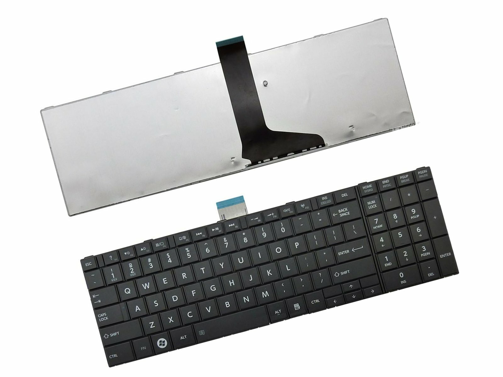 Keyboard for Toshiba Satellite C855 S855 S850 C870 C875 Laptop US Black ...