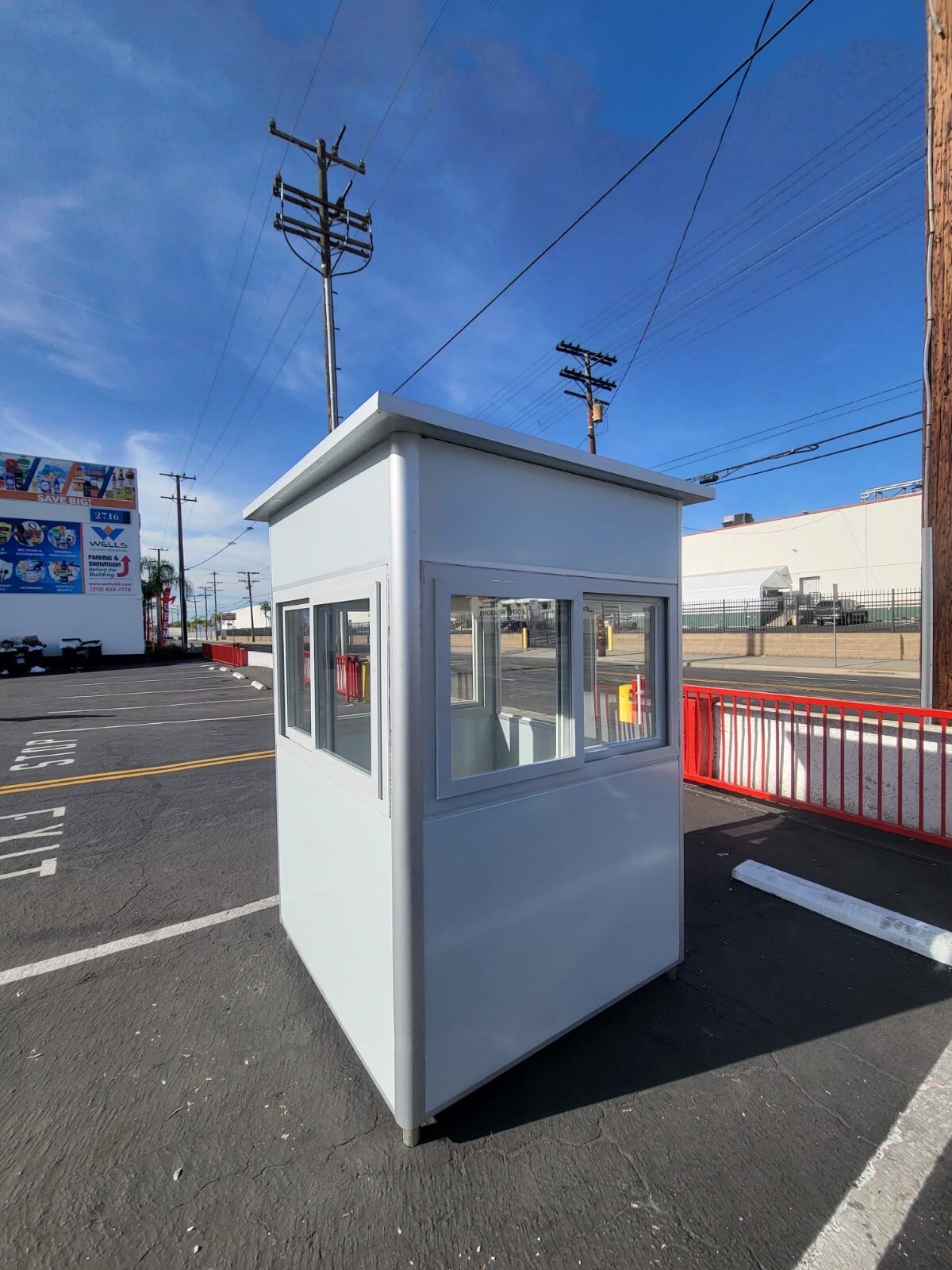 Assembled Guard Shack Ticket Toll Security Booth Prefab Portable Office ...