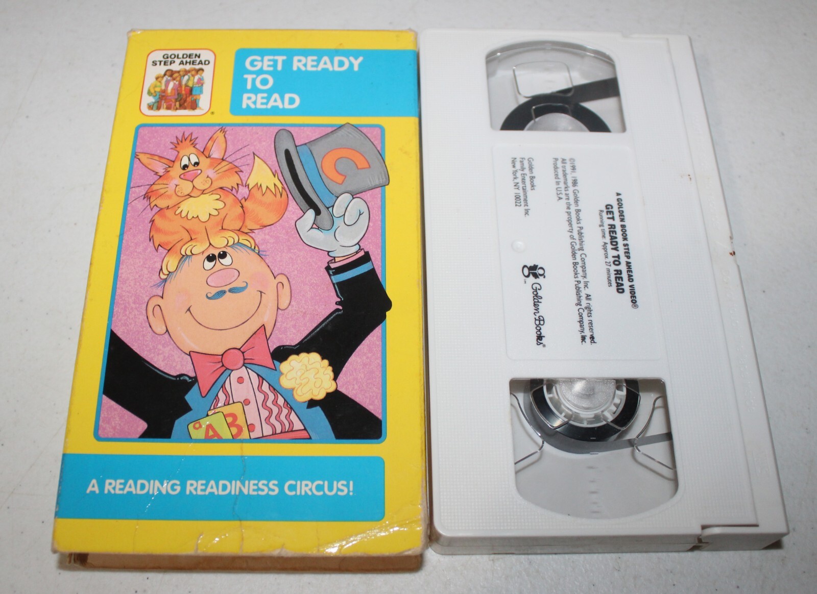 Golden Step Ahead: Get Ready To Read (VHS, 1986) A Reading Readiness ...
