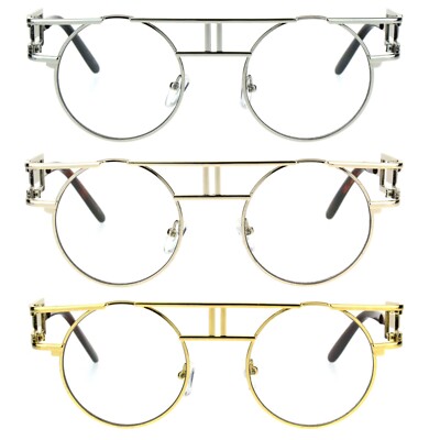 Unique Hippie Groove Pimp Round Circle Lens Eyeglasses Light Go | eBay