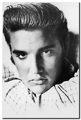 ELVIS PRESLEY FACE- QUALITY CANVAS ART PRINT- Poster A2 | eBay