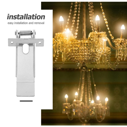 10 Pcs Iron Small Spring Clips Clamps for Securing Light Fixtures ...