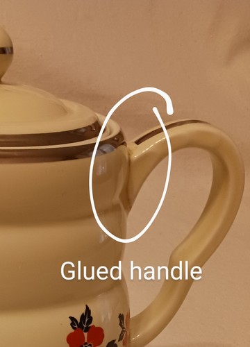 Red Poppy Coffee Pot 1930's - 1940's Hall Pottery 8 1/2" With FLAW | eBay