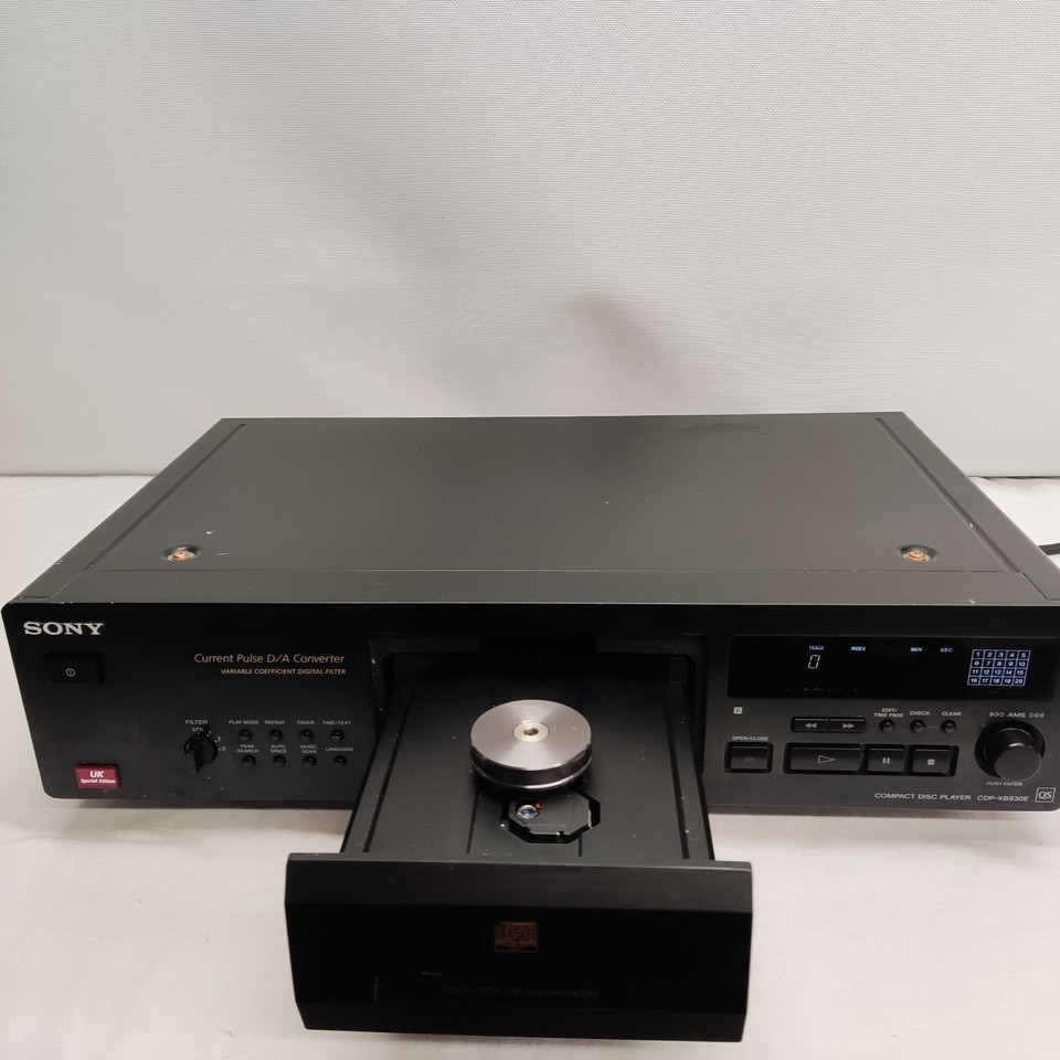 SONY CDP-XB930E QS CD PLAYER UK SPECIAL EDITION BLACK HIFI SEPARATE ...