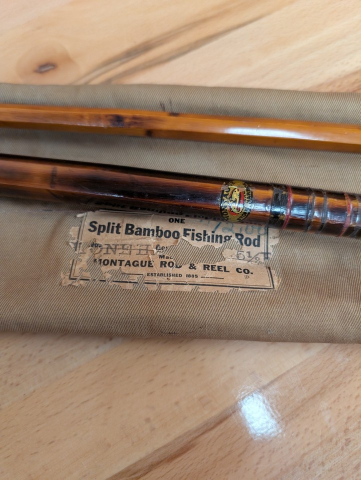 Vintage Montague Stone Harbor 2 Pc Bamboo Trolling Rod 67" | eBay