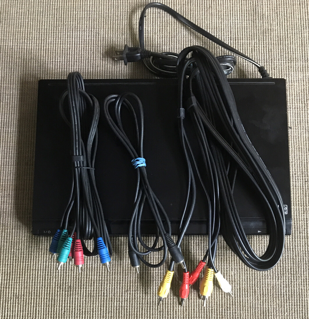 Compact Sony DVP-SR200P Progressive Scan DVD Player with RCA RGB Cables ...