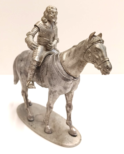 PHOENIX MODELS MOUNTED SOLDIER 54mm VINTAGE 1972 UNPAINTED METAL KIT 1/ ...