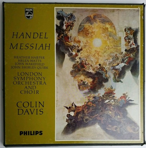 Handel Messiah Colin Davis 3 LP Box Set with booklet Philips C 71 AX ...