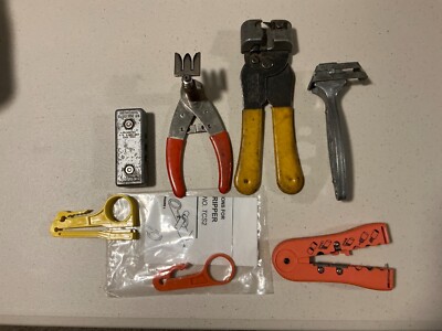 group of seven telephone tools cable slitters and stripers | eBay