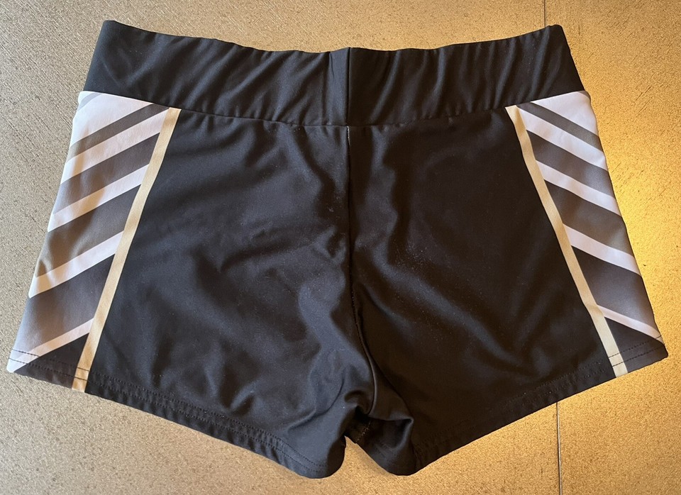 VARSITY SPIRIT SHORTS Women - Cheer Dance Yoga - Black Gold White ...