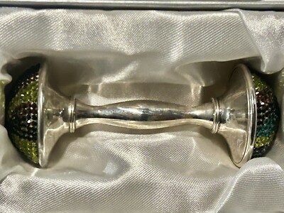 Silver plated keepsake baby rattle Used For Decorating Baby’s Room | eBay
