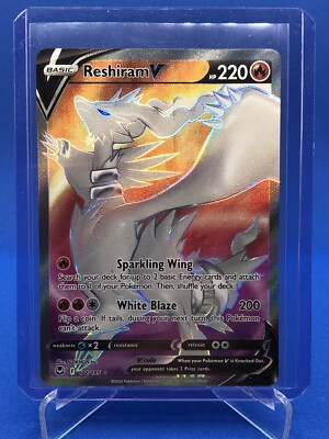 Pokémon TCG Reshiram V (Full Art) Silver Tempest 172/195 Holo Ultra ...