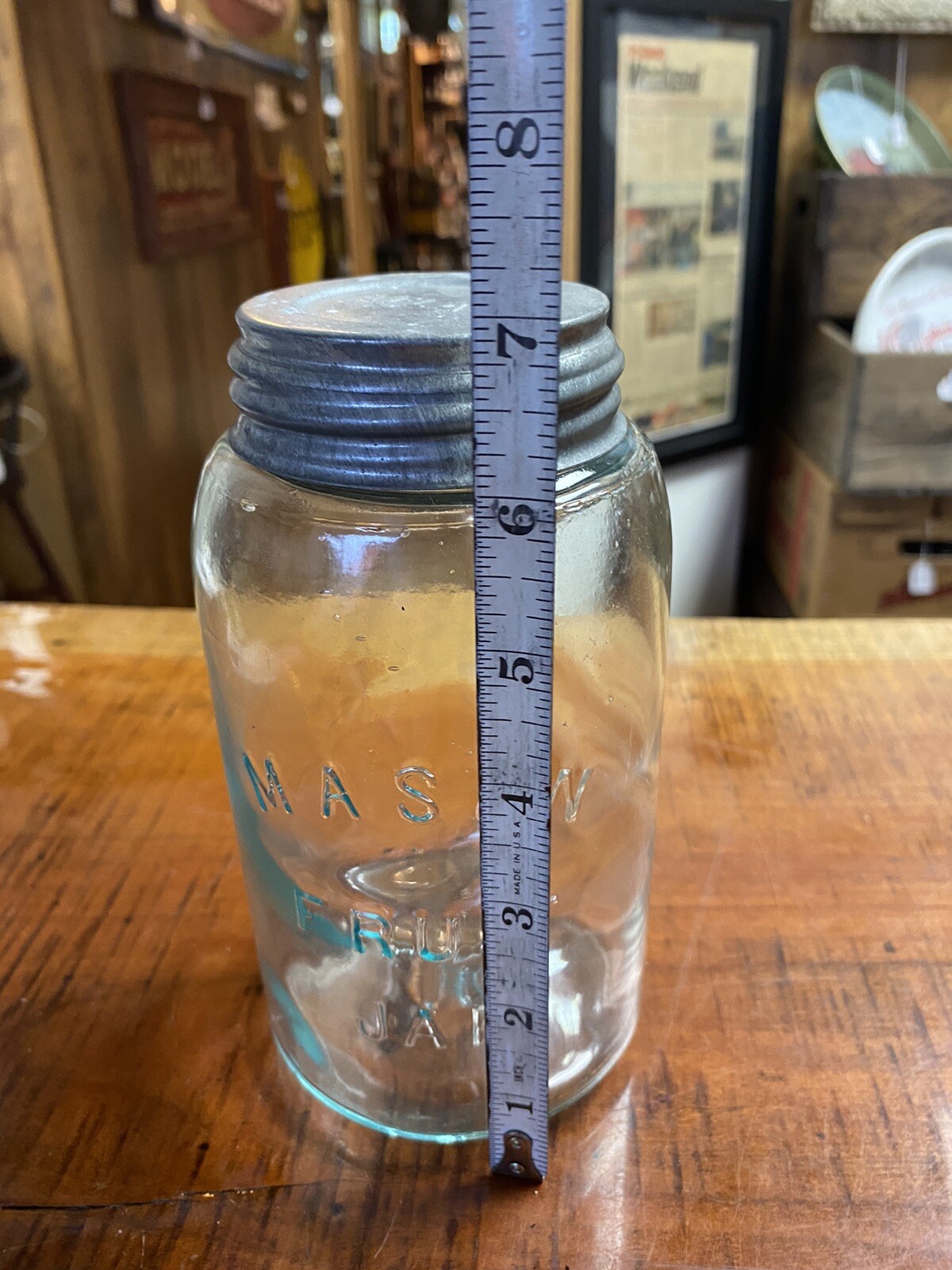 Vintage Atlas Mason Fruit Jar Zinc Lid Features 5 Dot Bottom | eBay