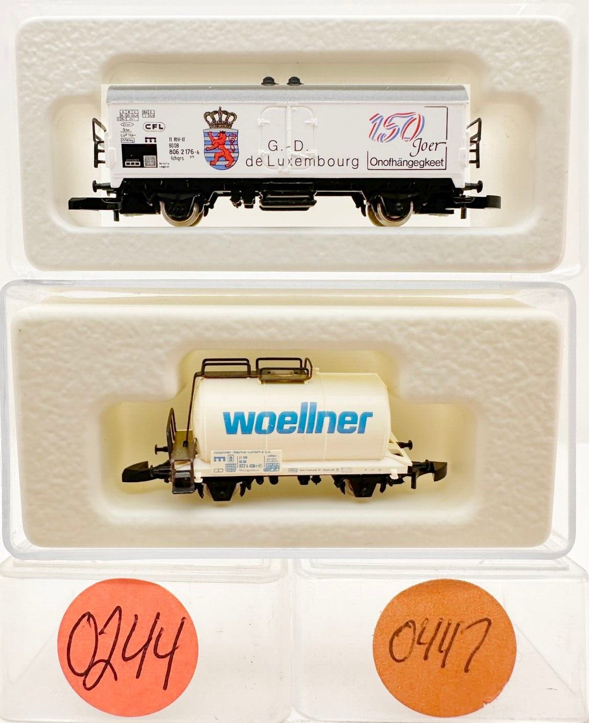 Marklin Z Scale M/M 0244 & 0447 2 COLLECTOR Freight Cars Marklin Boxes ...