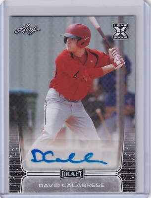 David Calabrese 2020 Leaf Draft Base Autograph BA-DC4 | eBay