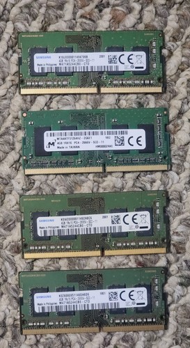 Lot Of 100 4GB DDR4 PC4 Laptop Memory RAM Mixed Major Brands | eBay