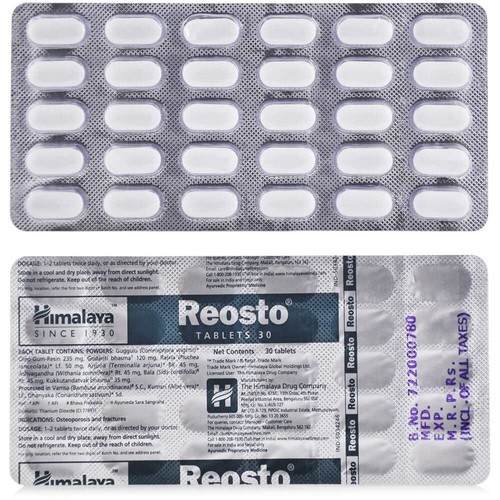 Himalaya Reosto for Osteoporosis 60 Tablets for Bone & Joint Health ...