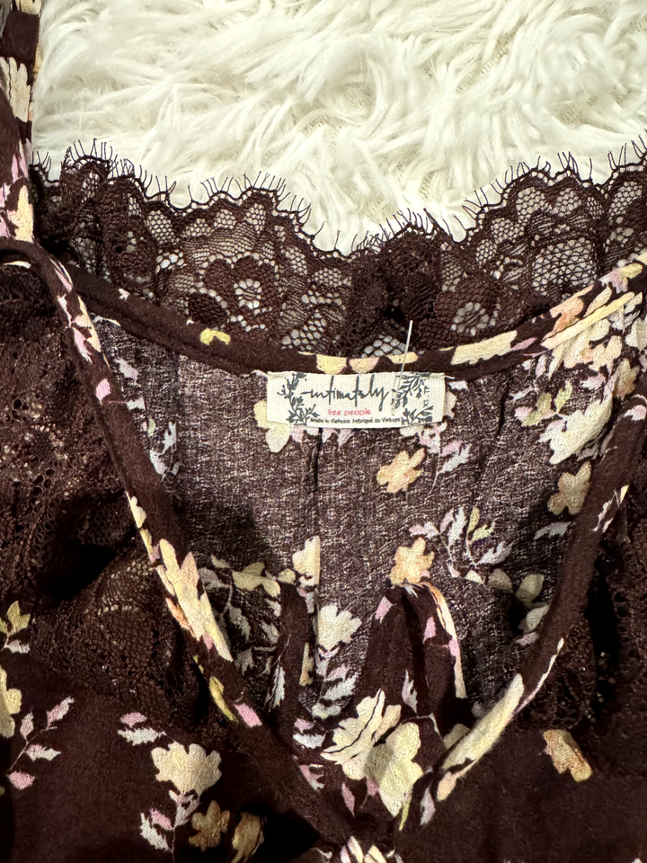 NWOT FREE PEOPLE ruffled lace bodysuit top SIZE SMALL fairy coquette boho whimsy | eBay