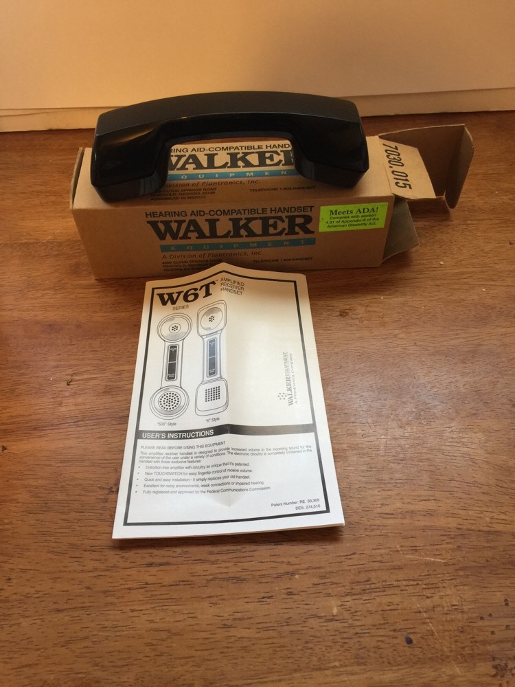 NEW Walker W6T Hearing Aid Compatible Phone Handset | eBay
