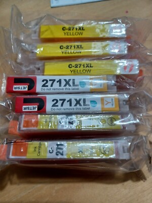Yellow (7) Ink Cartridge for Cannon CLI-271 MG6821 TS5020 TS6020 TS6000 ...