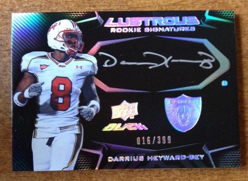 2009 Upper Deck Black - Lustrous Rookie Signatures Darrius Heyward-Bey ...