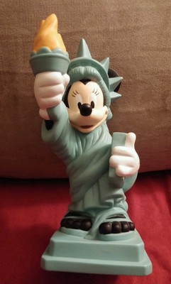 Vintage STATUE OF LIBERTY NEW YORK MICKEY MOUSE BANK - 9.5 Inches Tall ...
