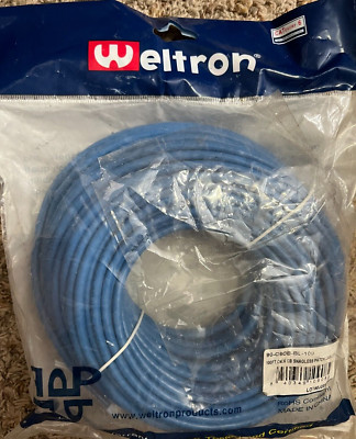 Weltron - 100' Cat6 CB Snagless Patch Cable - Blue | eBay