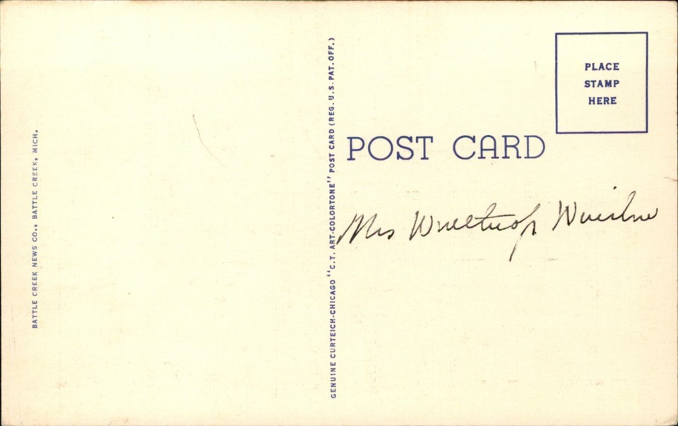 Battle Creek Sanitarium Battle Creek Michigan vintage postcard a233 | eBay