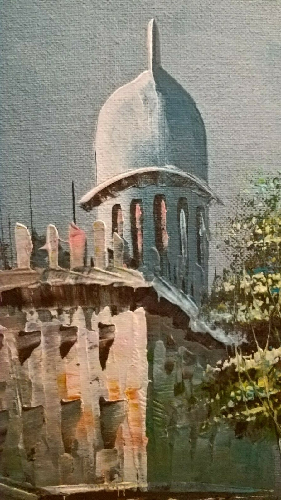 K Gropper Signed European Street Scene ~ Palette Knife Painting on ...