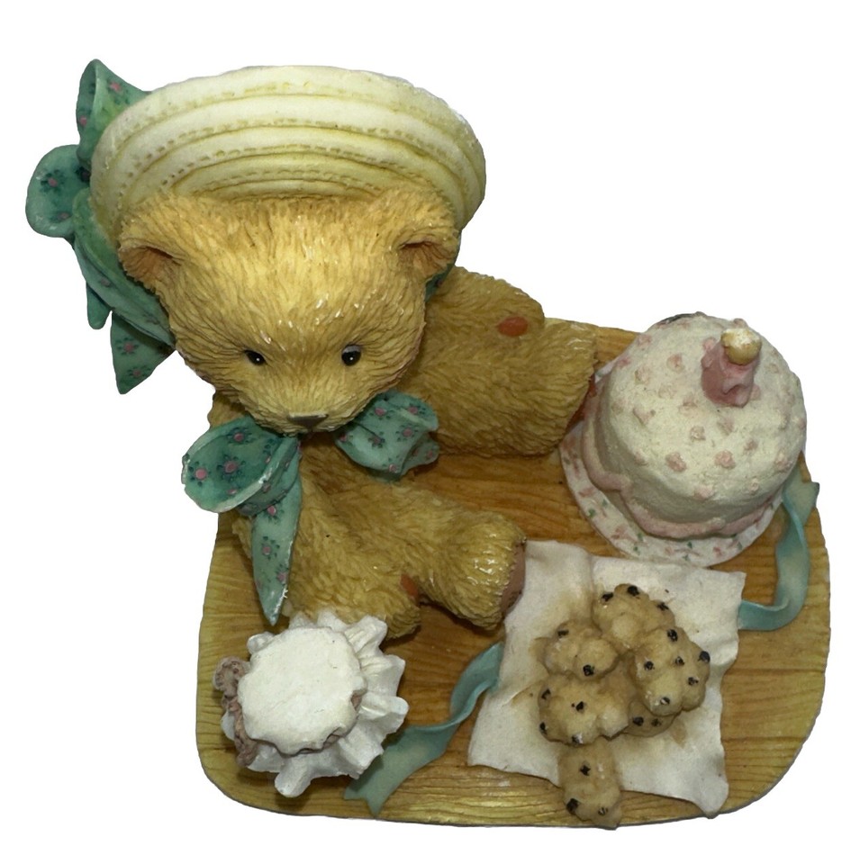 Cherished Teddies 1991 ANNA "Hooray For You" Cake Cookies Honey ...