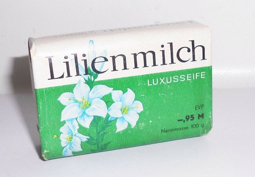 DDR Seife Lilienmilch Handseife Konsum Seifenwerk Riesa Duft unbenutzt ...