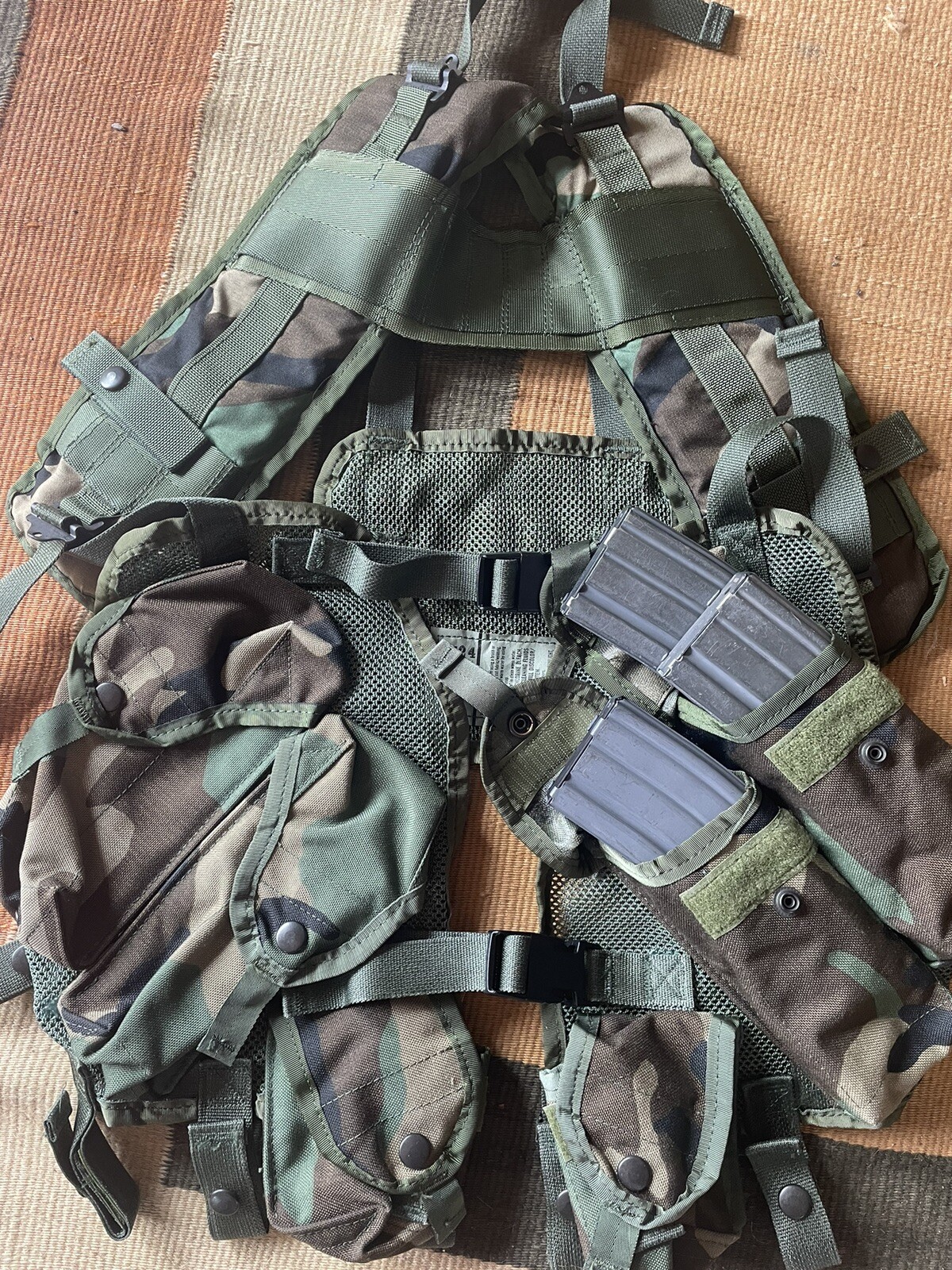 USGI Enhanced Tactical Load Bearing Vest Woodland Camo- NEW | eBay