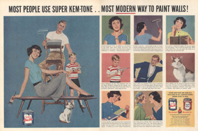 1959 Kem Tone Paint: Most People Use Super Kem Tone Vintage Print Ad | eBay
