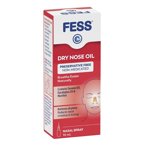 FESS Dry Nose Oil Spray 10ml - Lubricates & Reduces Nasal Irritation ...