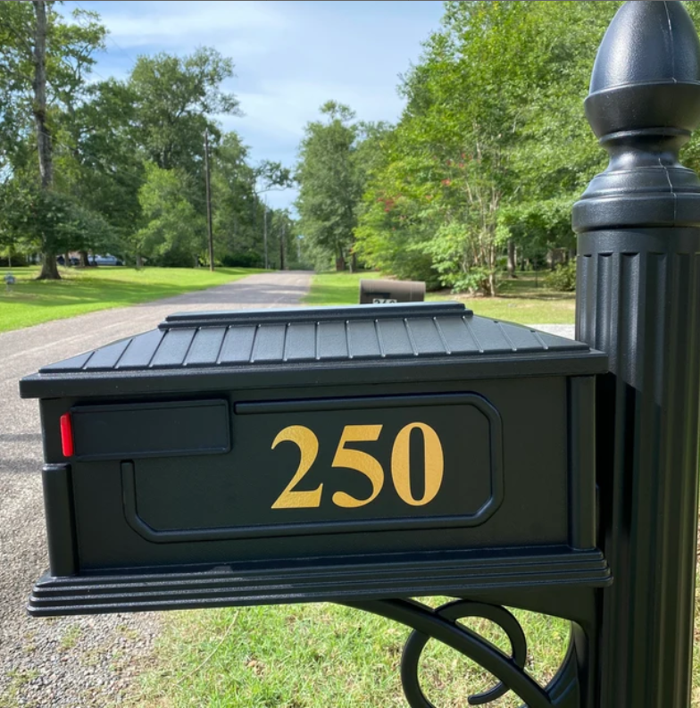 Custom Mailbox Decals Set Of 2 Reflective Vinyl Mailbox Number Decals ...