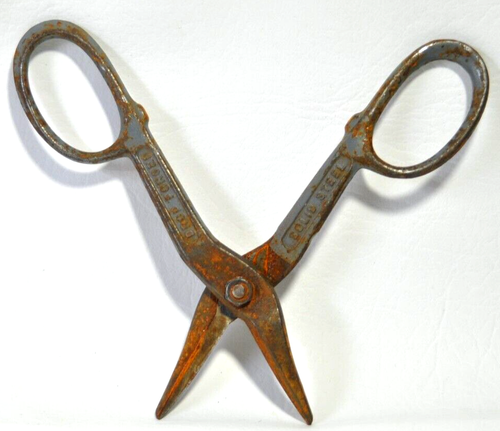 Universal Solid Steel Tin Snips Forged Metal 7" Lots of Character | eBay