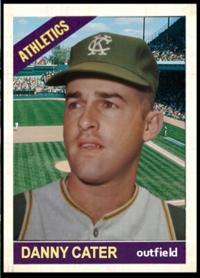 Danny Cater Oakland Athletics 1966 Custom Made Baseball Art Card | eBay