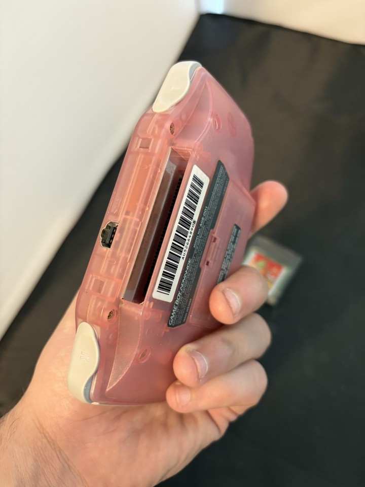 Nintendo GameBoy Advance Pink Clear Console- Tested Bundle | eBay
