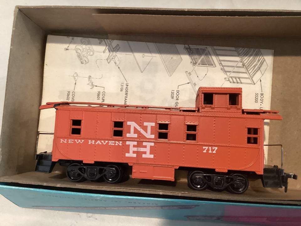 3 Athearn HO NH New Haven Caboose #524 #717 gondola #62007 model trains ...