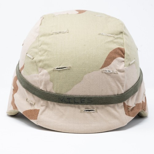 Named US Military PASGT Helmet w/ Desert 3-Color DCU Cover Size Medium ...