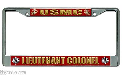 USMC MARINE CORPS MARINE LIEUTENANT COLONEL EGA USA MADE LICENSE PLATE ...
