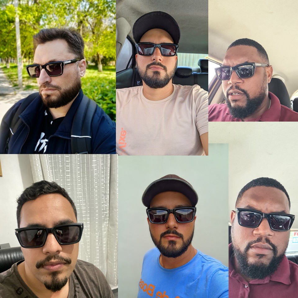 Retro Fashion Acetate Sunglasses Square Men Women Black Grey Vintage Rx ...